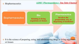 Introduction Biopharmaceutics and Pharmacokinetics, biopharmaceutics ...