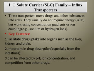 Drug interactions linked to Transporters | PPTX