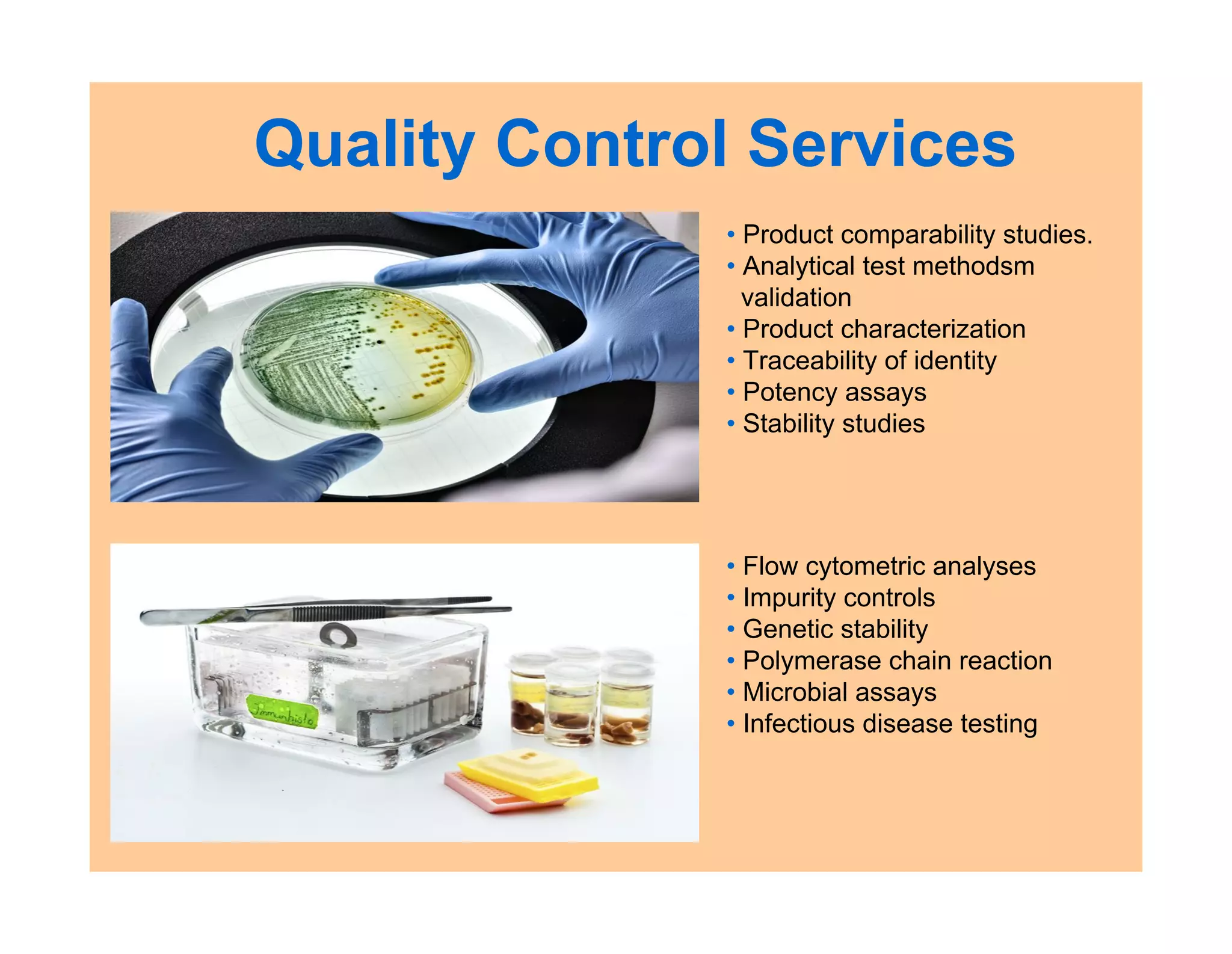 Biopharmaceutical and cell therapy products | PPT