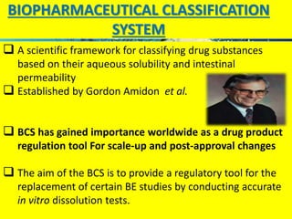 Bio Pharmaceutical Classification BCS.pptx