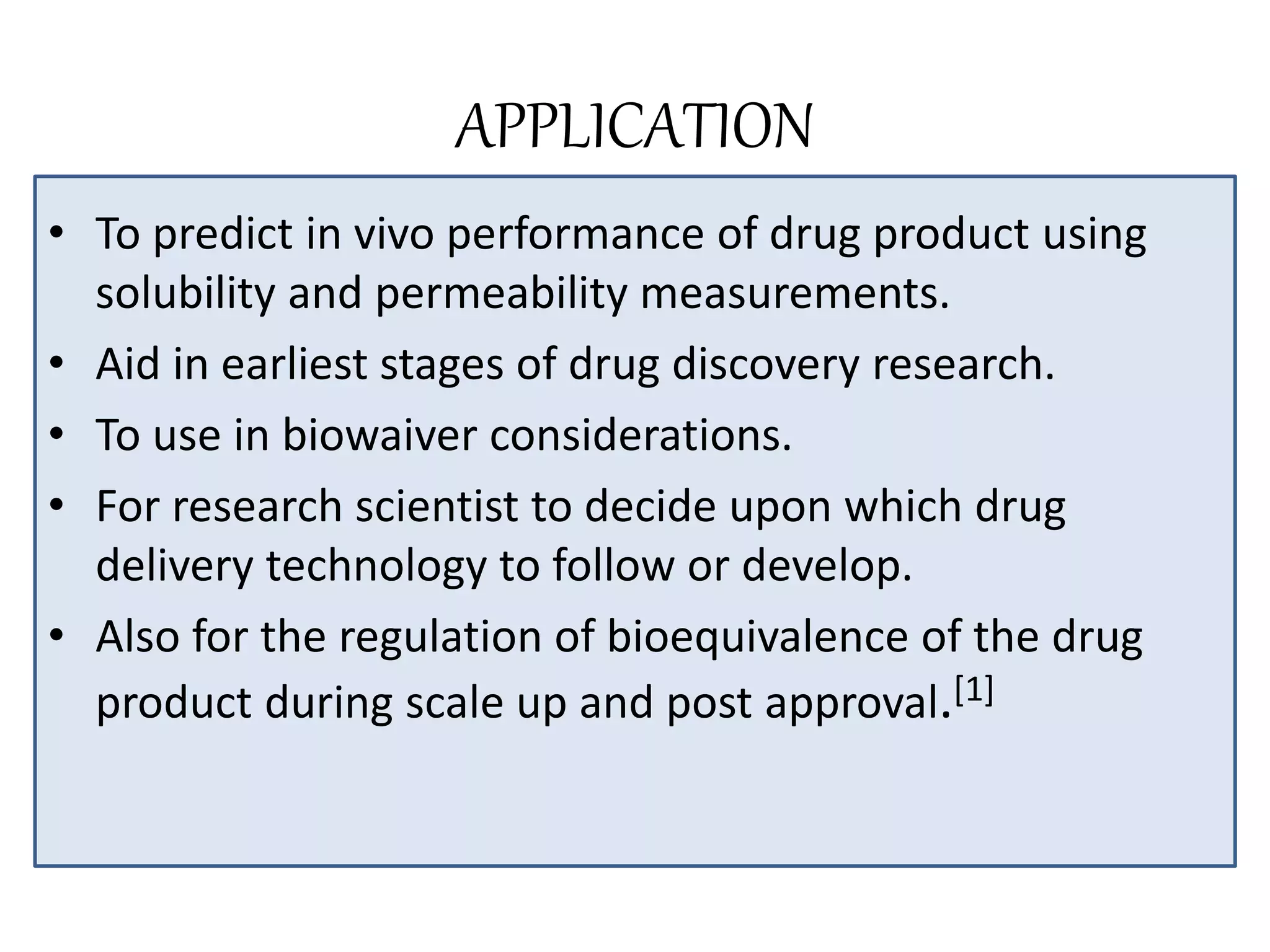 Biopharmaceutical classification system & drug delivery system ...