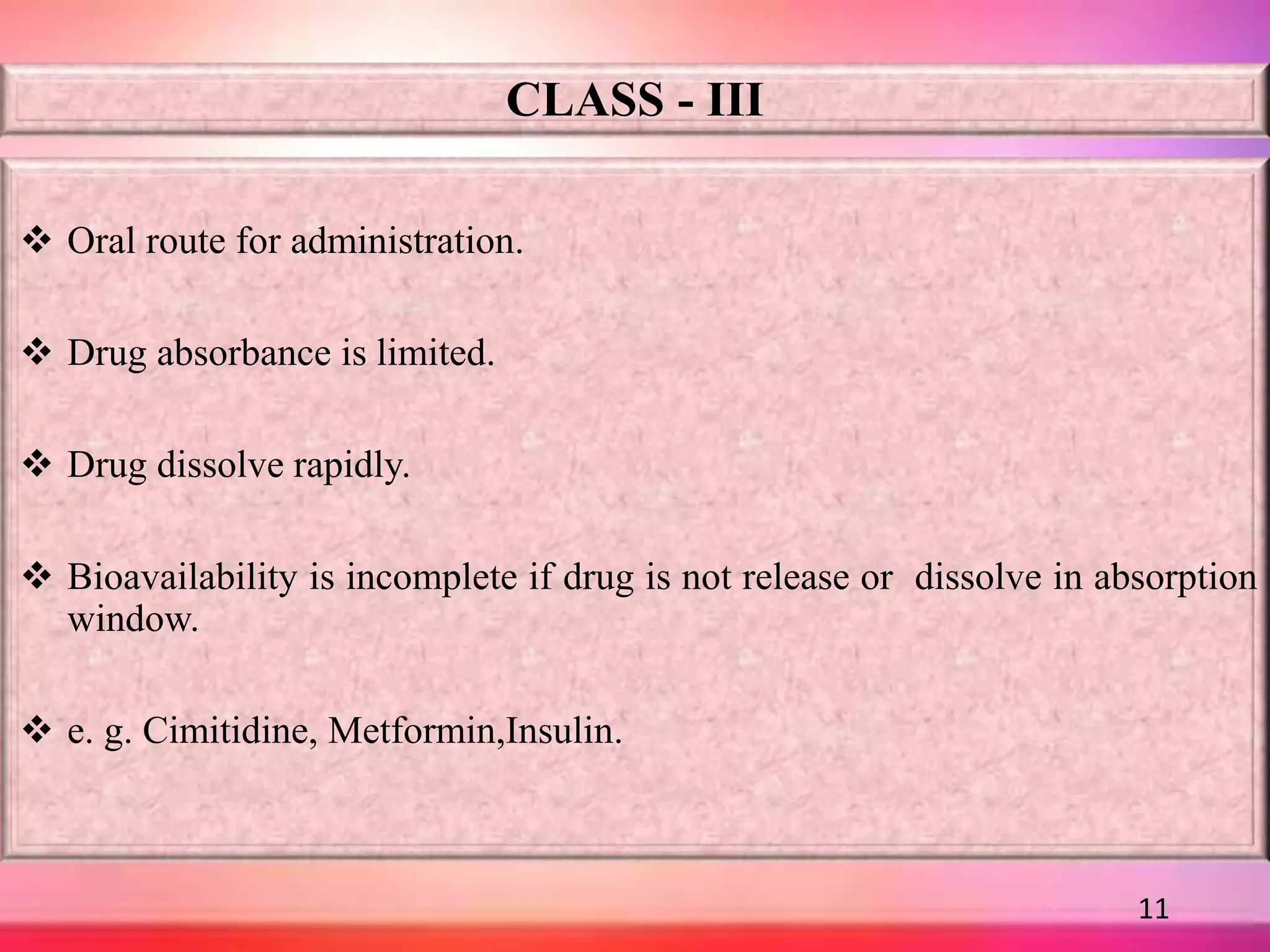 Bio pharmaceutical classification System [BCS] | PPTX