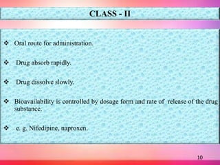 Bio pharmaceutical classification System [BCS] | PPTX
