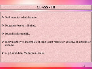 Bio pharmaceutical classification System [BCS] | PPTX