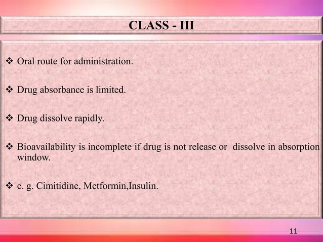 Bio pharmaceutical classification System [BCS] | PPTX