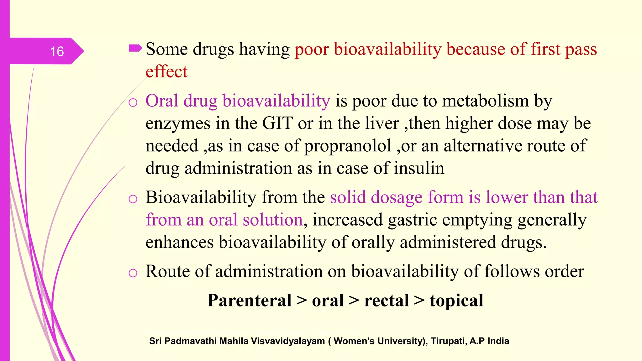 Biopharmaceutical factors affecting drug bioavaialbility | PPTX