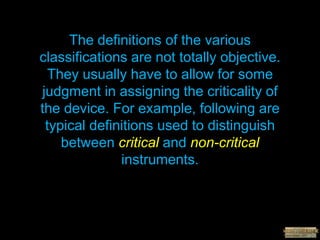 Biopharmaceutical manufacturing instrument classification | PPT
