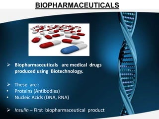 Biopharmaceuticals | PPTX