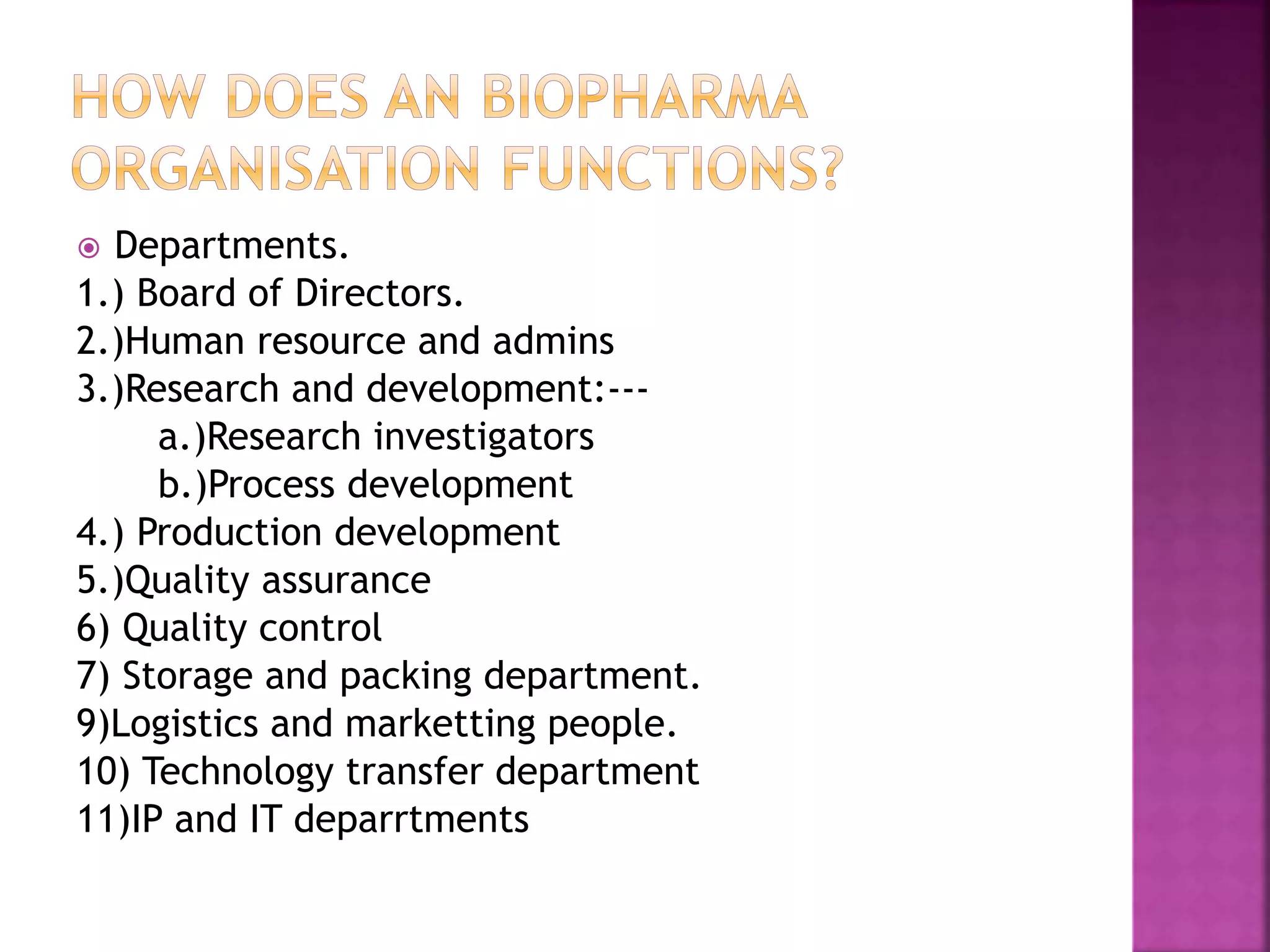 Overview of Biopharmaceuticals -basics for students | PPT