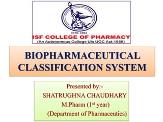 Biopharmaceutical Classification System | PPTX
