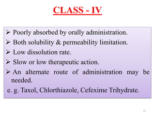 Biopharmaceutical Classification System | PPTX