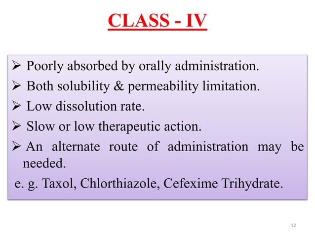 Biopharmaceutical Classification System | PPTX