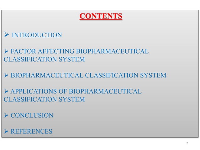 Biopharmaceutical Classification System | PPTX