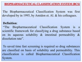 Biopharmaceutical Classification System | PPTX