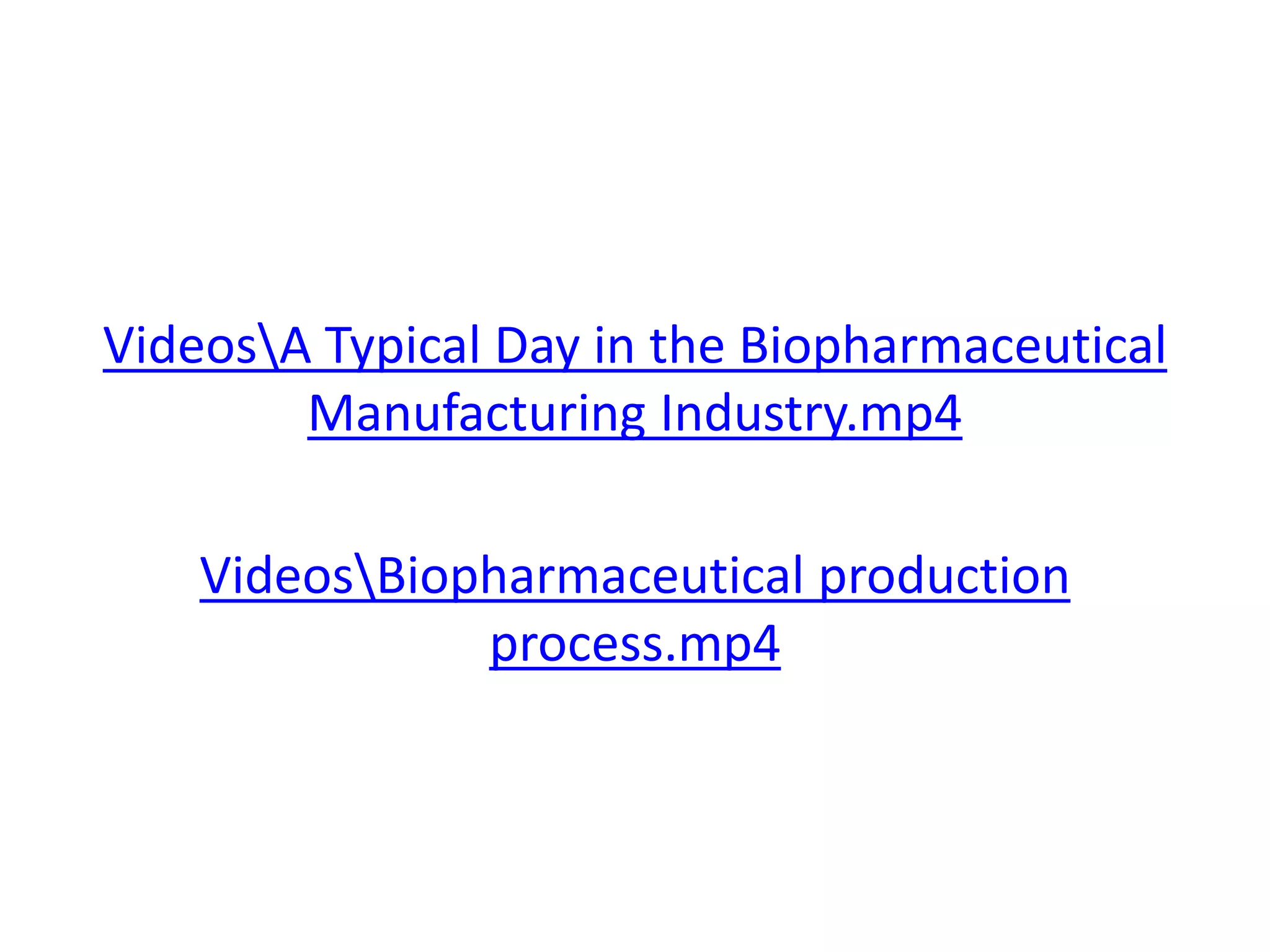 Biopharmaceutical technology | PPT