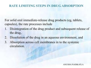 BIOPHARMACEUTIC CONSIDERATIONS IN DRUG PRODUCT DESIGN | PPTX
