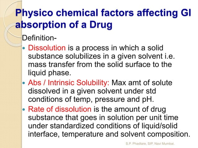Biopharmaceutic factors in dosage form design and theories of ...