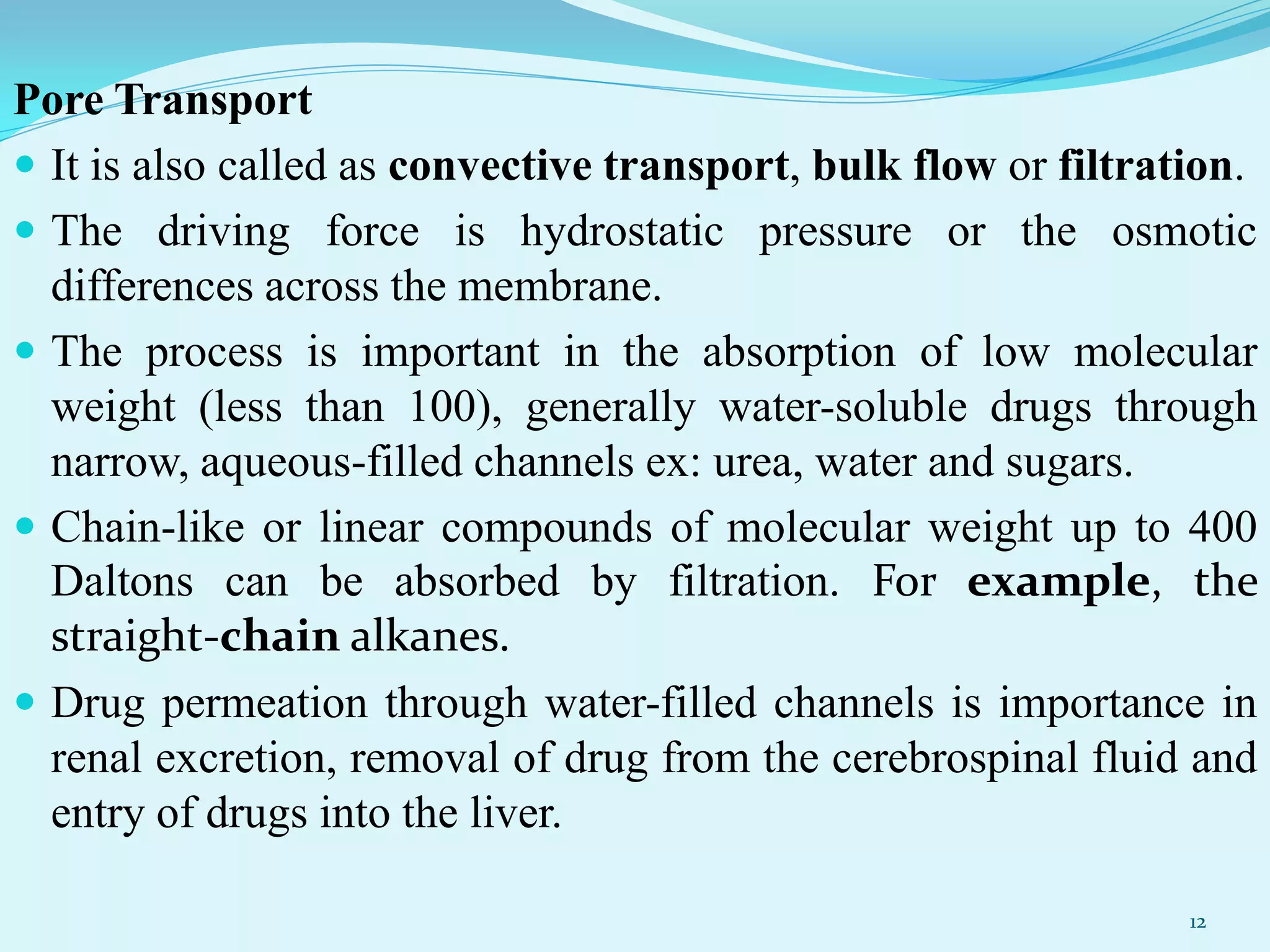 Biopharmaceutics: Mechanisms of Drug Absorption | PDF