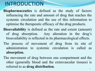 Biopharmaceutics: Mechanisms of Drug Absorption | PDF