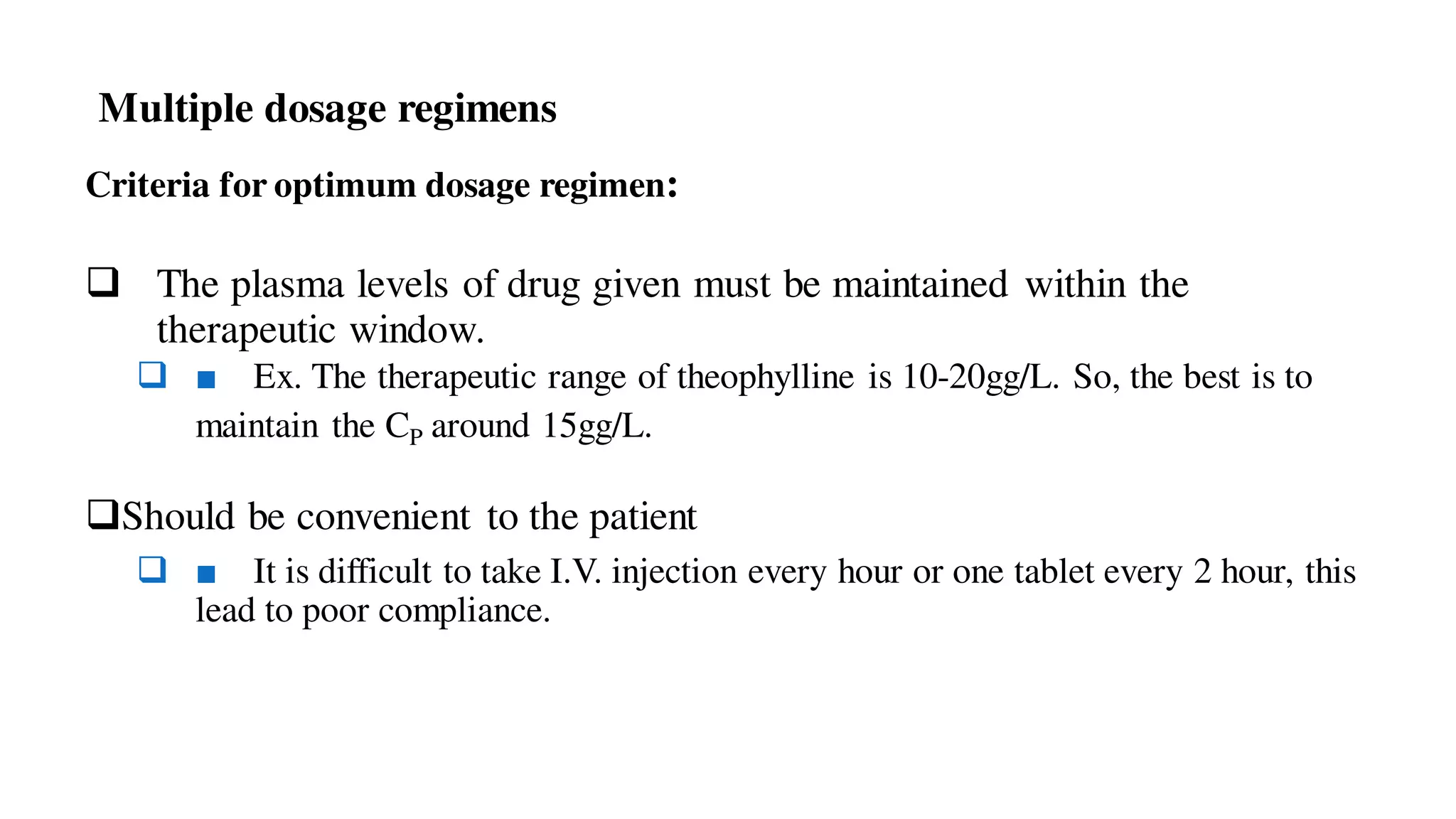 Biopharmaceutics: Multiple dosage regimens | PDF