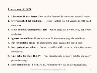 Biopharmaceutics Classification System and Methods of Permeability.pptx