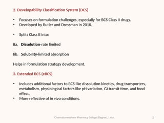 Biopharmaceutics Classification System and Methods of Permeability.pptx