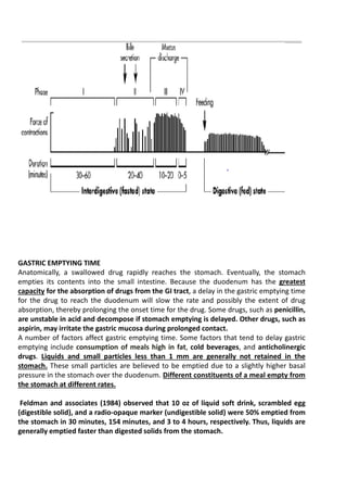 Biopharmaceutics Lec 02.pdf | Digestive Disorders | Diseases and Conditions