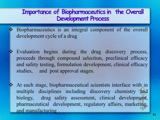 Applications of Bio pharmaceutics siam | PPT