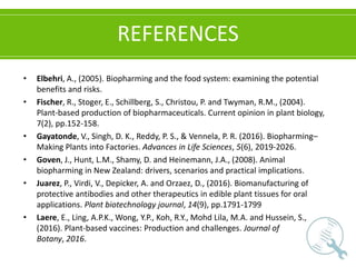 Biopharming - Introduction, Application, benefits and potential threats ...