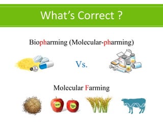 Biopharming - Introduction, Application, benefits and potential threats ...