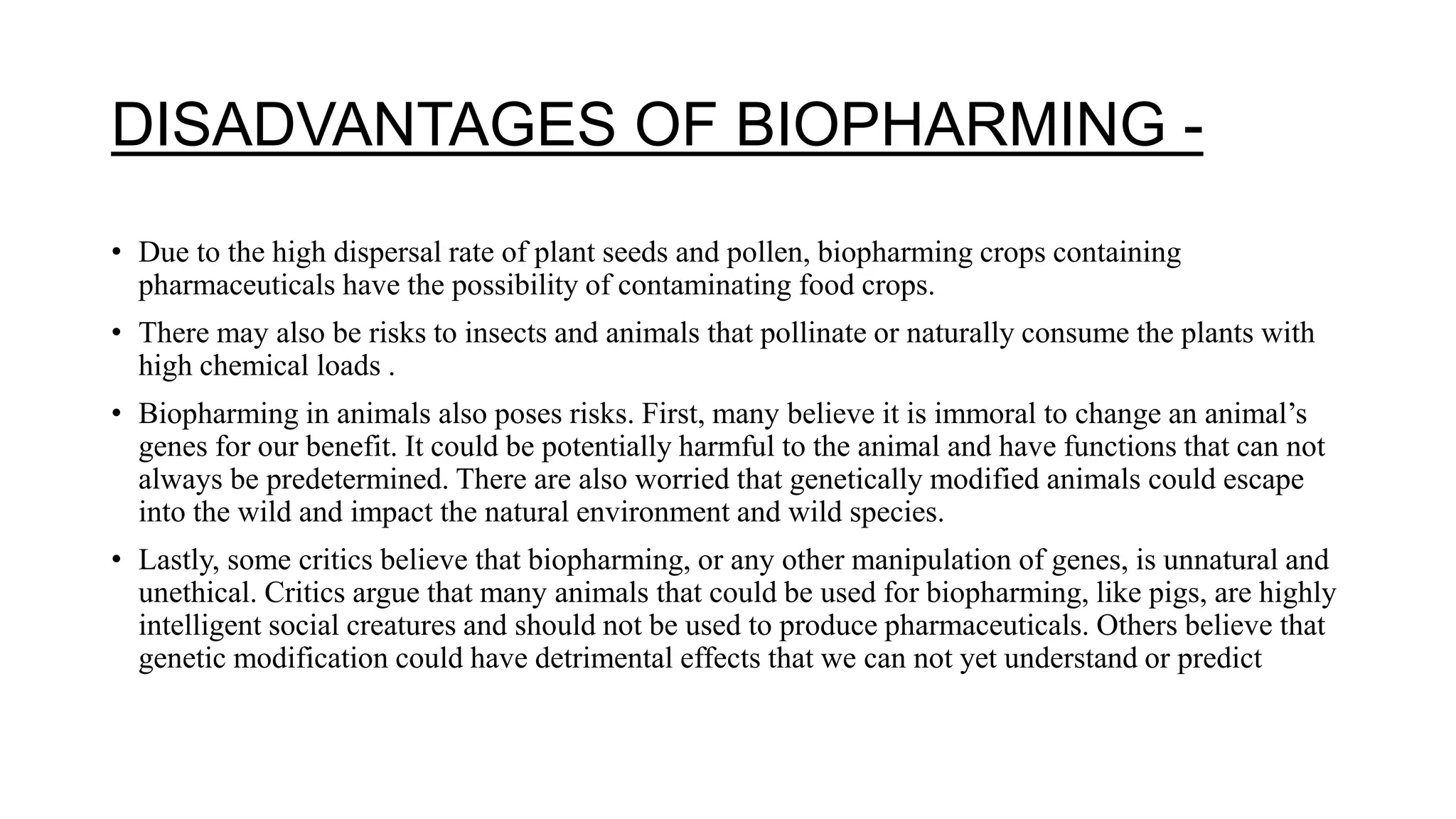 Biopharming | PPTX
