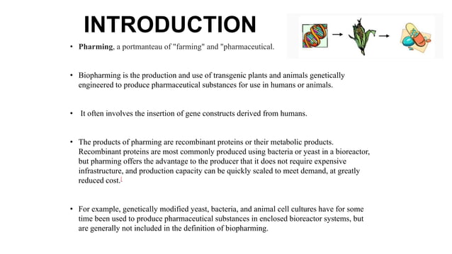 Biopharming | PPTX