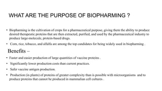 Biopharming | PPTX