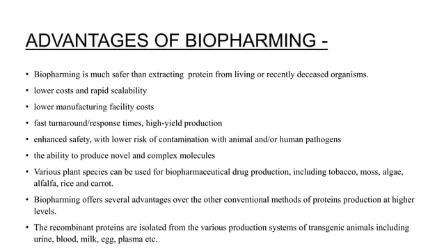 Biopharming | PPTX