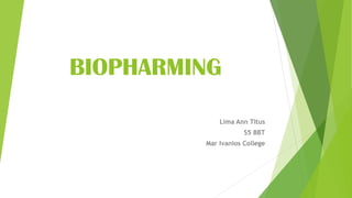BIOPHARMING EDIBLE VACCINES bsc career.pptx