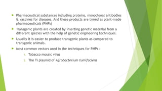 BIOPHARMING EDIBLE VACCINES bsc career.pptx