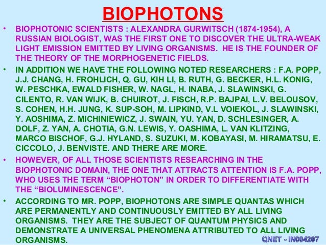 Biodisc - Biophotons