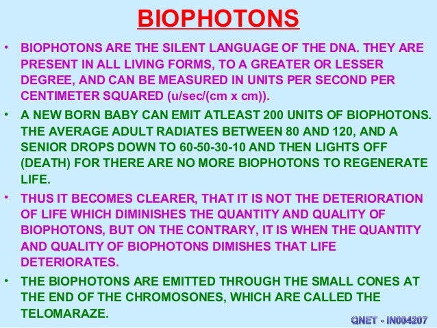 The Key To Living A Longer Healthier & More Vibrant Life*Biophotons-Chi ...