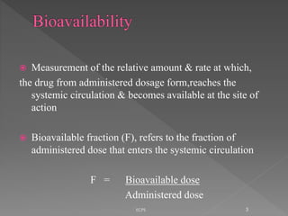 Bioavailability | PPT