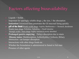 Bioavailability | PPTX
