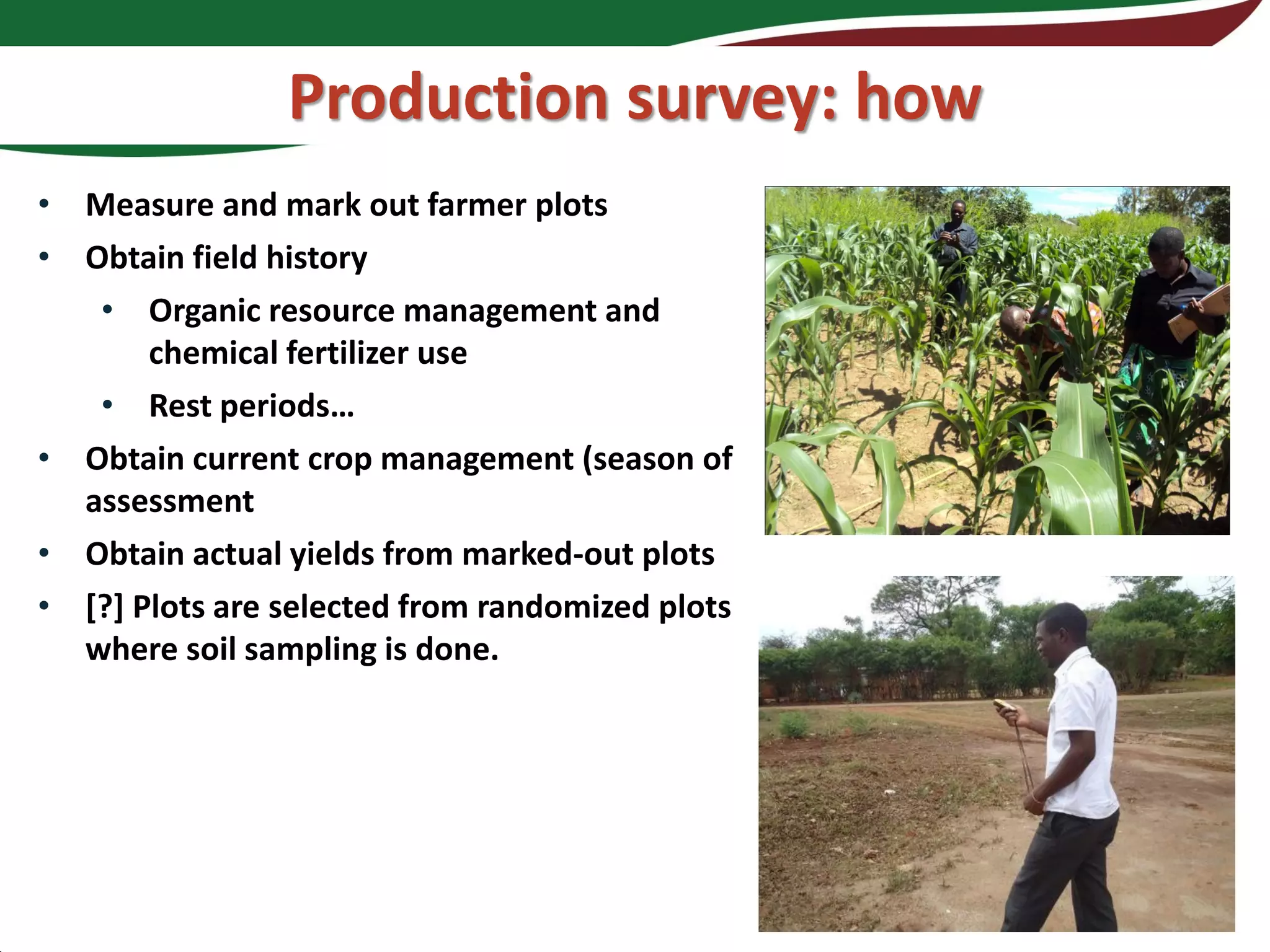 Identification of the key biophysical production constraints to crops ...