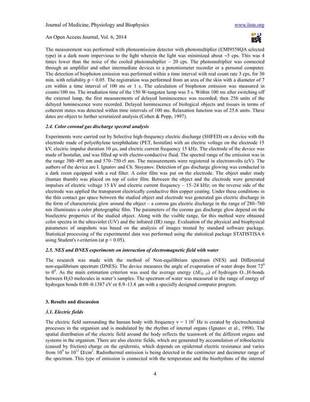 Biophysical fields. color coronal spectral analysis. | PDF