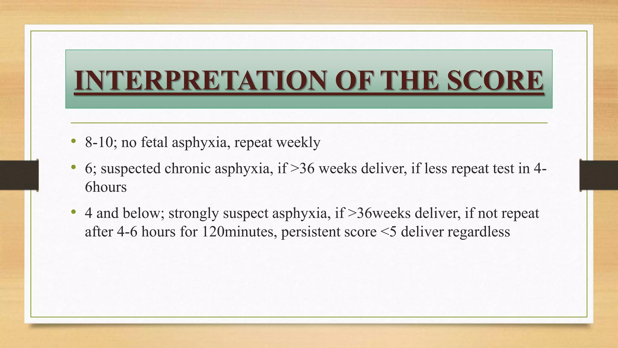 Biophysical profile | PPTX