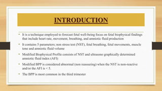 Biophysical profile | PPTX