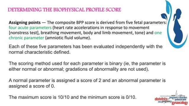 Biophysical Profile | PPTX | Pregnancy | Reproductive Health