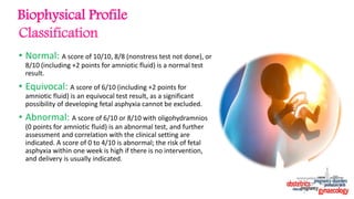 Biophysical Profile | PPTX