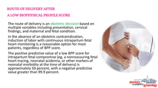 Biophysical Profile | PPTX