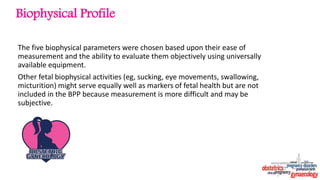 Biophysical Profile | PPTX