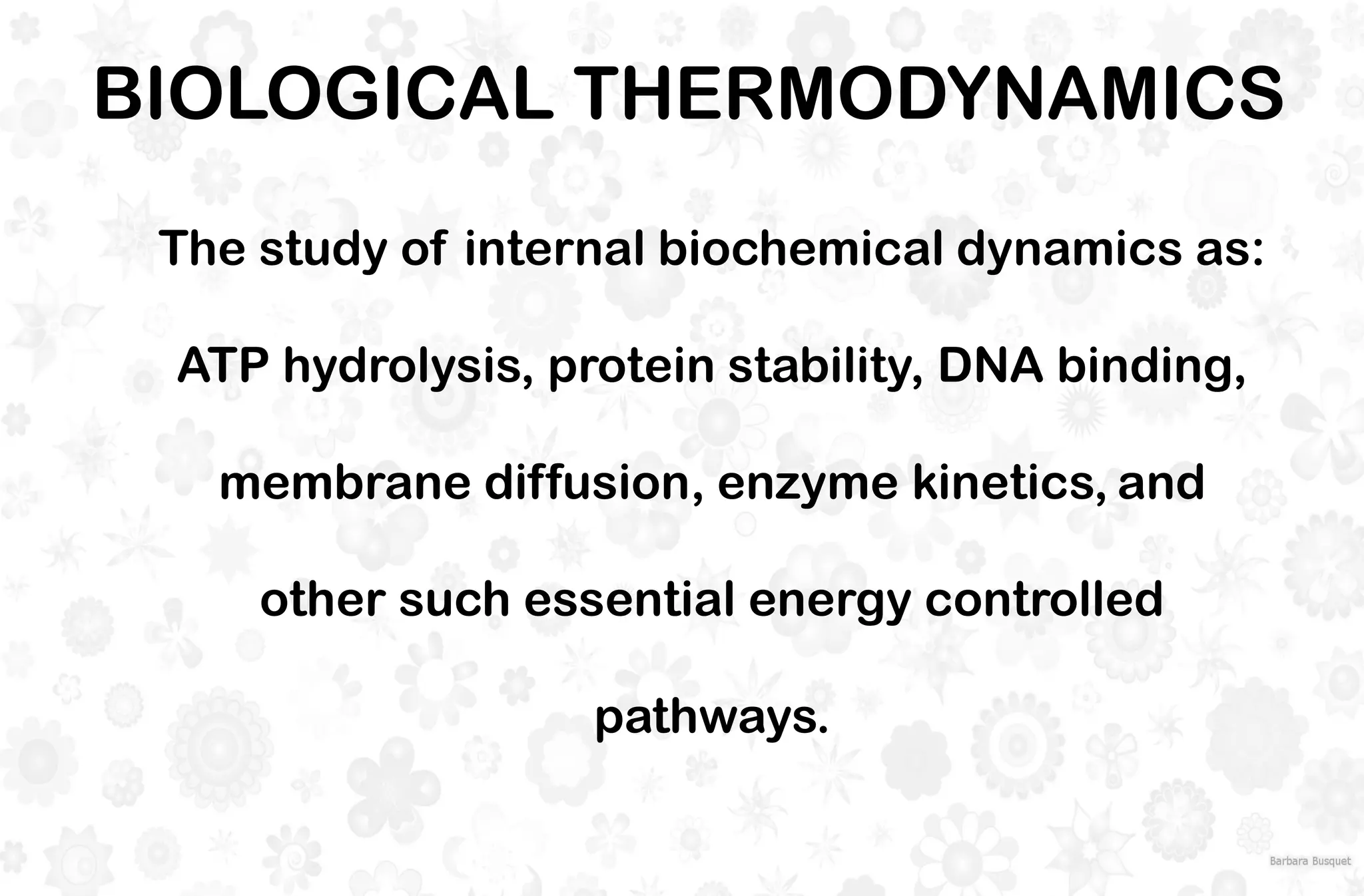 Biophysics thermodynamics | PDF