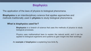 Biophysics and biomathematics | PPT